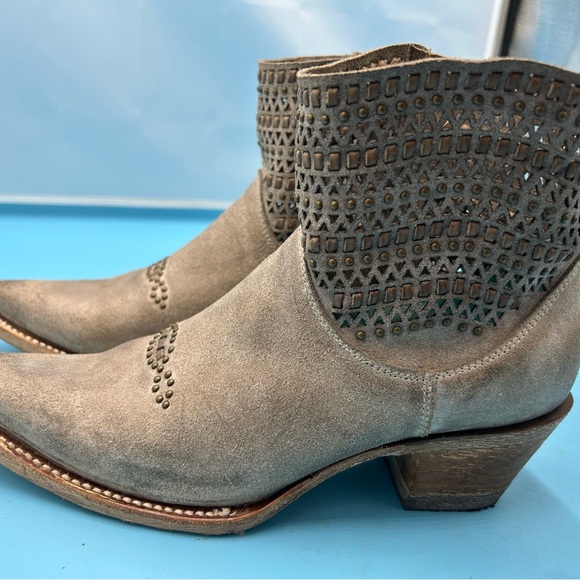 Corral | Shoes | Corral Women 65 Studded Gray Ankle Boots | Poshmark